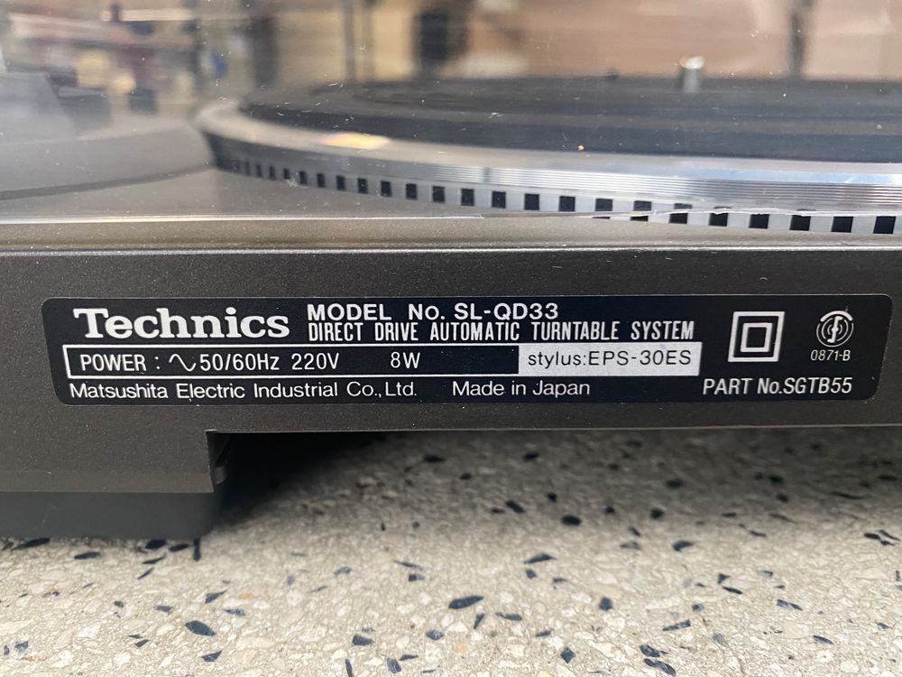 Technics SL-QD33 Direct Drive (Gebraucht) in Gebenstorf für CHF 59 – nur Abholung auf Ricardo kaufen