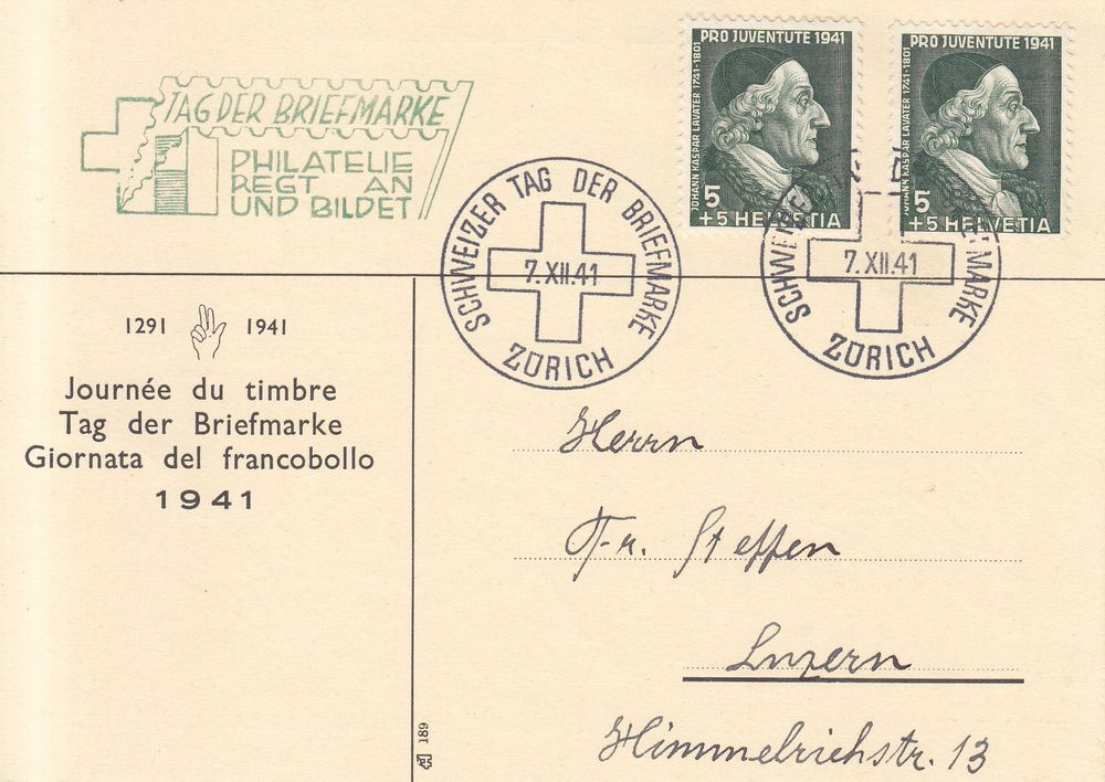 TdB 1941 mit SST S. 332 und Zusatzstempel, Kat. Fr. 75.- (Gebraucht) in Bürglen TG für CHF 16.5 ...