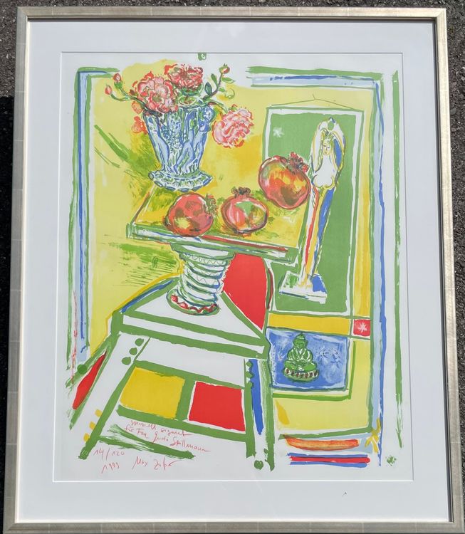 Max Zuber (1951) grosse Lithographie Handsigniert (Gebraucht) in Root ...