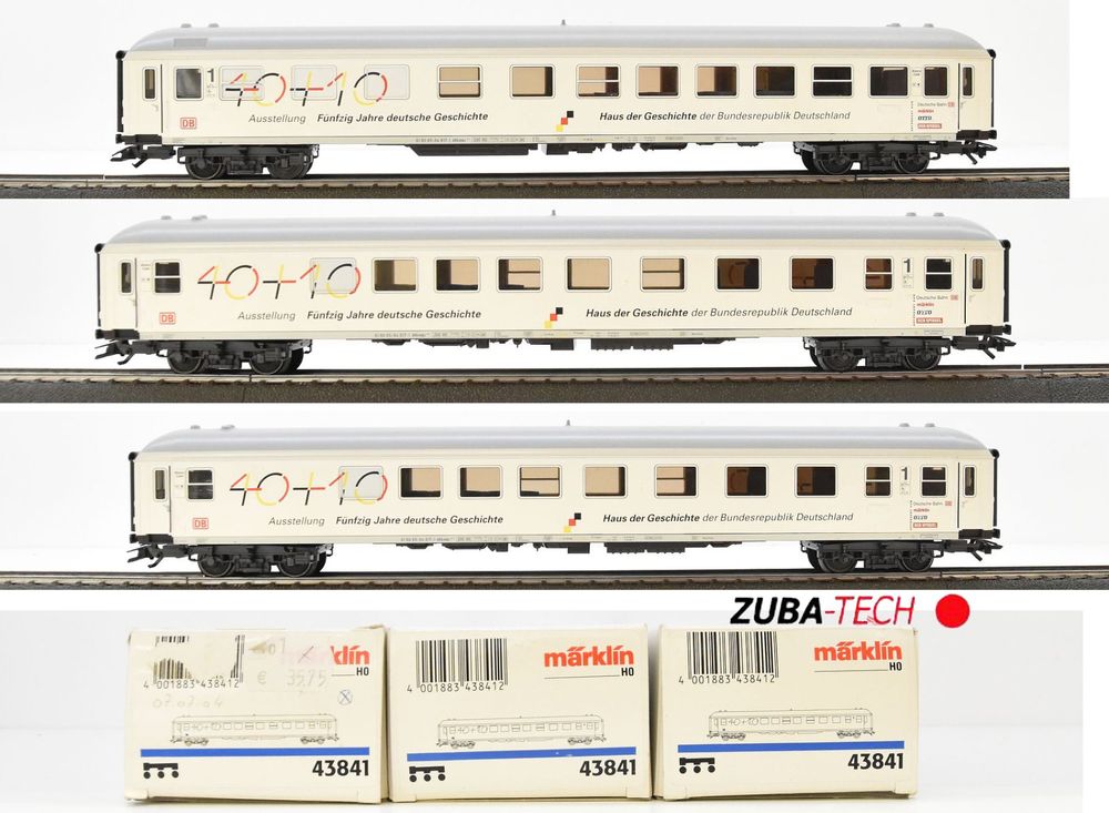 3x Märklin 43841 Personenwagen DB H0 WS mit OVP (Gebraucht) in St ...