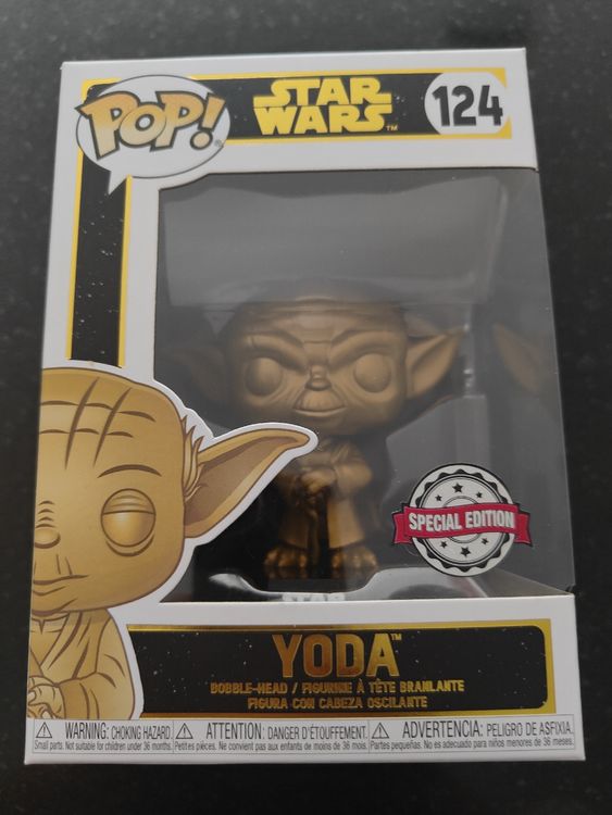 Funko Pop Star Wars Yoda Gold Special Edition N°124 (D'occasion) à ...