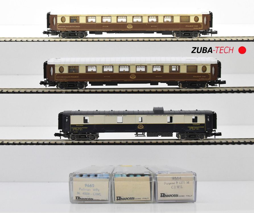 Rivarossi 3x Pullman-Personenwagen der CIWL Spur N mit OVP | Kaufen auf Ricardo