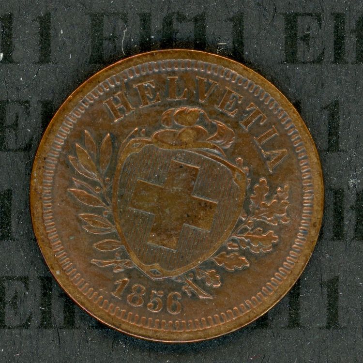 CHF___0.01 1856 vz-unz 1 Rappen (Gebraucht) in Widnau für CHF 76 – mit Lieferung auf Ricardo kaufen