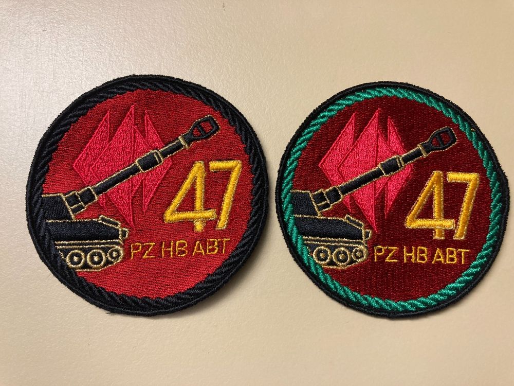 2 Badges: Pz Hb Abt 47 - Schweizer Armee (Gebraucht) in Brütten für CHF ...