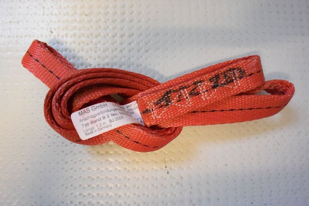Bandschlingen 1,20m 25 kN rot 2Stk. (Neu (gemäss Beschreibung)) in ...
