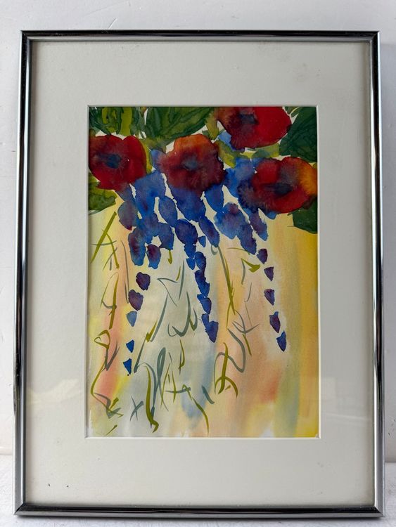 Aquarell Blumenbild Gerahmt Unikat (Gebraucht) in Neuhausen am Rheinfall für CHF 10 – mit ...