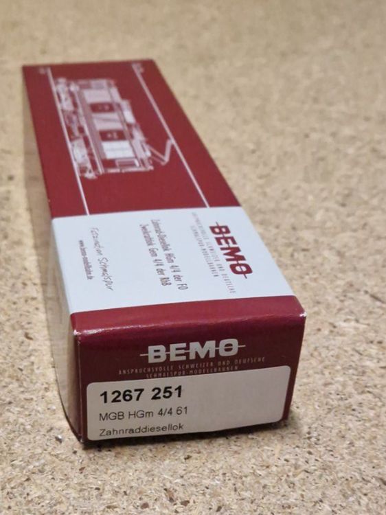 BEMO 1267 251 MGB HGm 4/4 61 Zahnrad-Diesellok H0m analog (Neu und ...