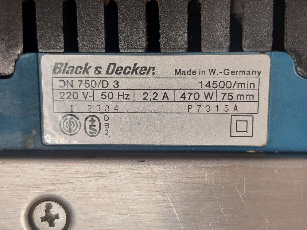 BLACK & DECKER DN750 Handhobelmaschine mit Basis (Gebraucht) in ...