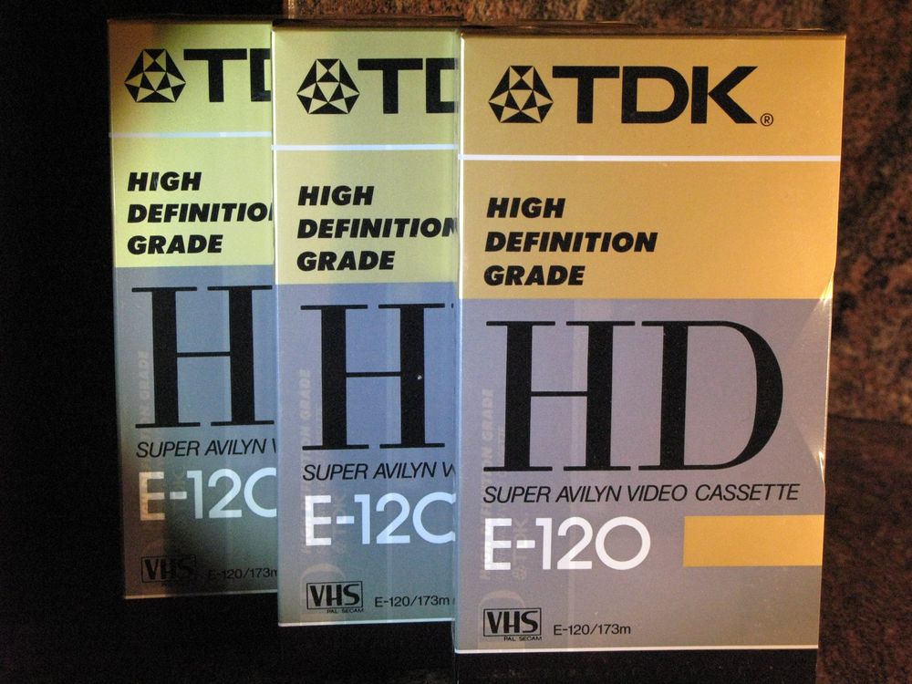 3 VIDEOKASETTEN TDK 120 HD NEU Vintage 1980 (Neu und originalverpackt) in Langnau i. E. für CHF ...