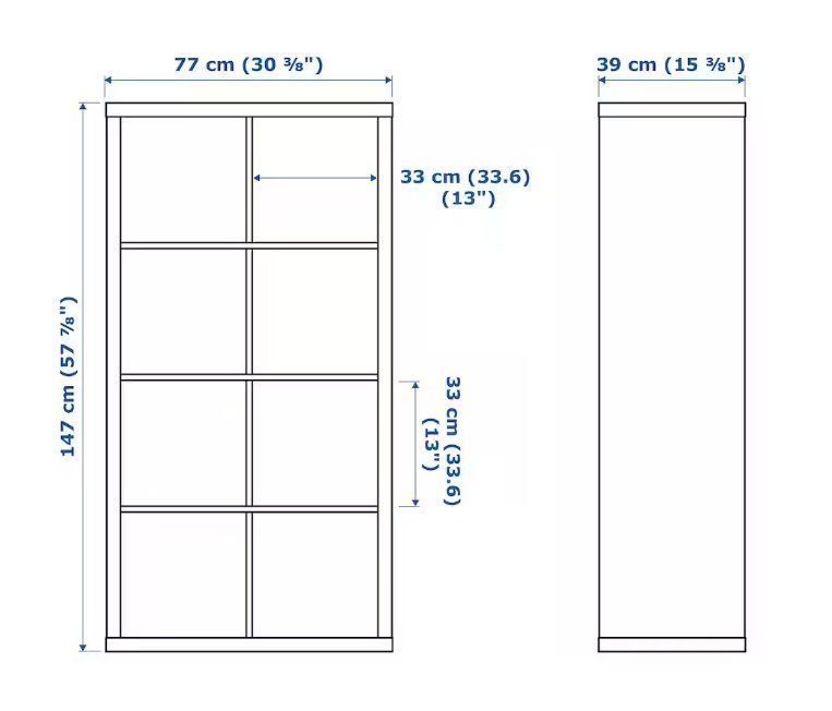 Kallax Regal (8er) 77 x 147 cm, weiss, IKEA, inkl. 2 Türen | Kaufen auf ...