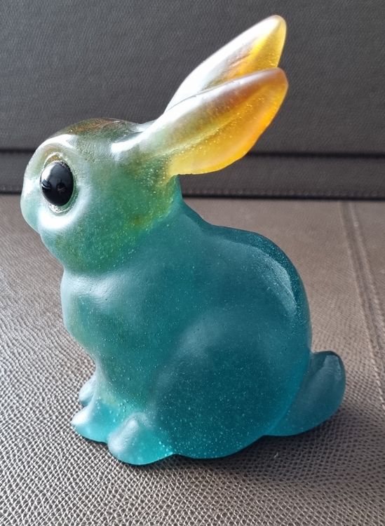 Daum France Crystal Hase Pate de Verre signiert | Kaufen auf Ricardo