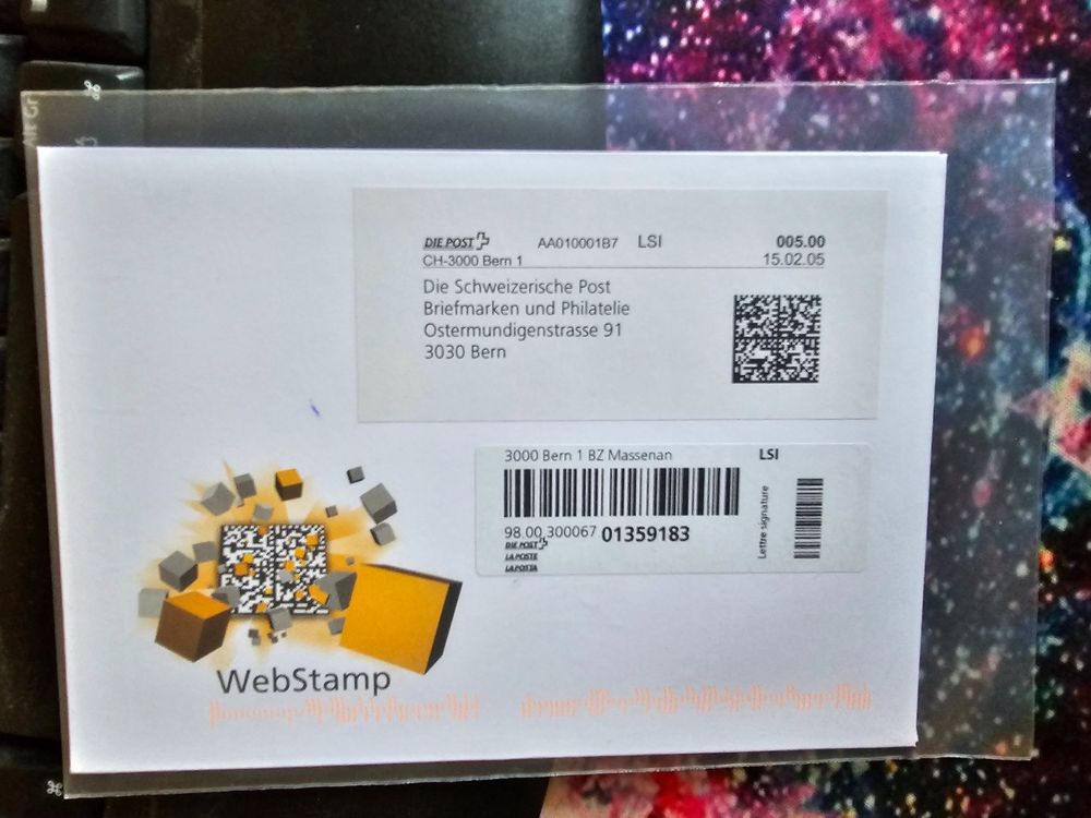 CH 2004 WEBSTAMP 2 BELEGE | Kaufen auf Ricardo