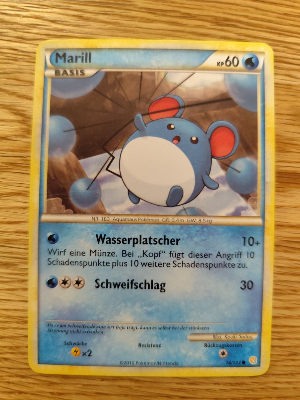 Pokemon Marill HS Heartgold & Soulsilver Base non holo (Neu (gemäss ...