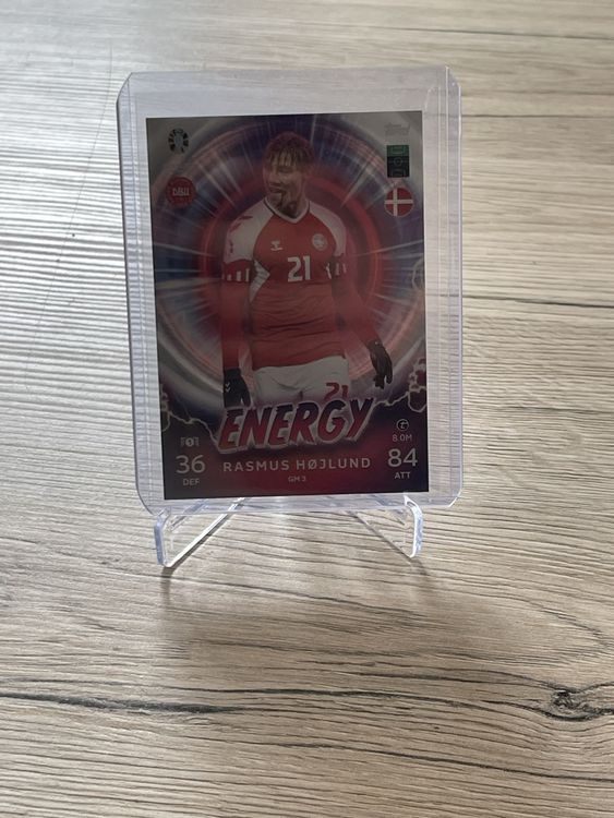 Topps match attax euro2024 Rasmus Hojlund energy card | Kaufen auf Ricardo