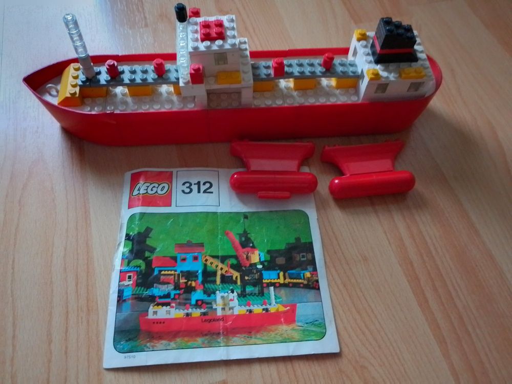 Vintage Lego 312 Schiff gross Tanker Set schiwimmfähig !!! (D'occasion ...