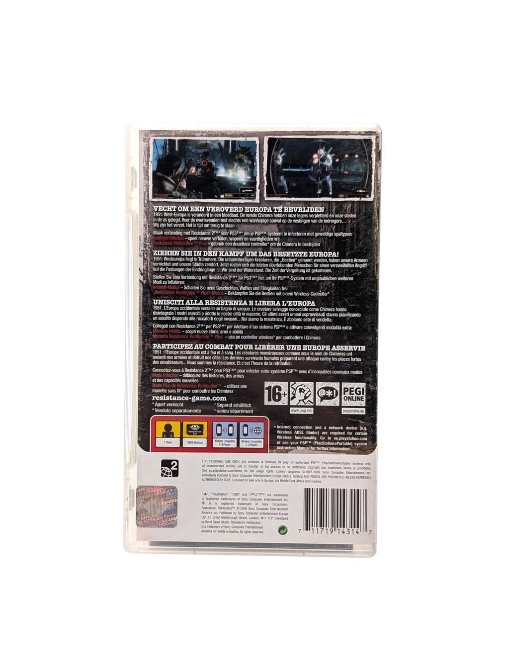 Resistance: Retribution PlayStation Portable (PSP) (Gebraucht) in Domat ...