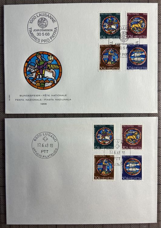 PP 1968 FDC + serie auf brief | Kaufen auf Ricardo