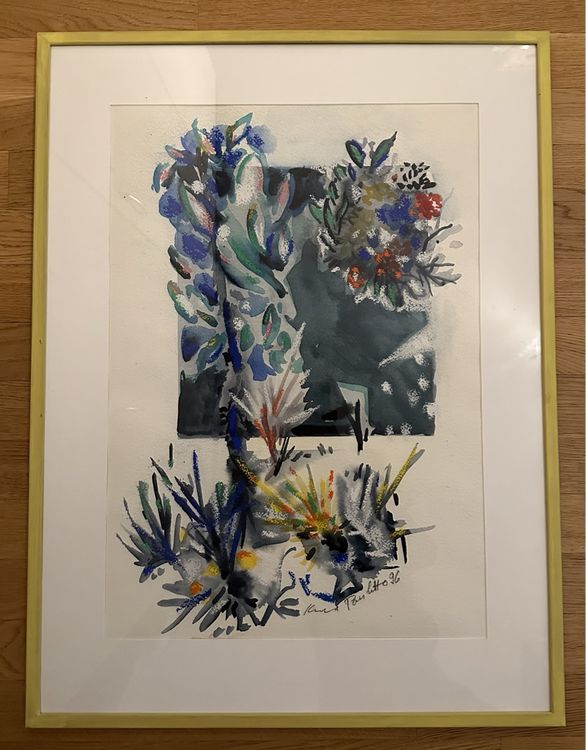 Aquarell von Kurt Pauletto, signiert, gerahmt (Gebraucht) in Zürich für CHF 49 – nur Abholung ...