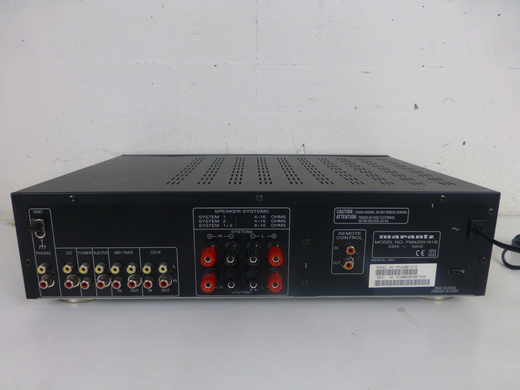 Marantz PM 4200 kompakter Stereo-Vollverstärker (D'occasion) à Fahrweid ...