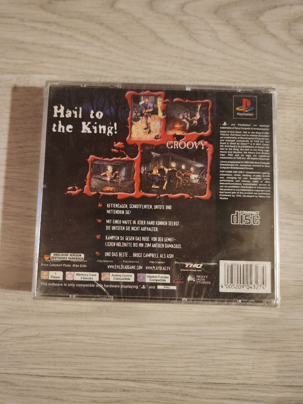 Evil Dead: Hail to the King PS1 PAL OVP Sealed/Versiegelt (Neu und ...