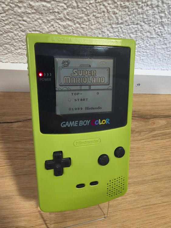 Nintendo Game Boy Color - Limegrün mit Tetris und Mario Land (Gebraucht ...
