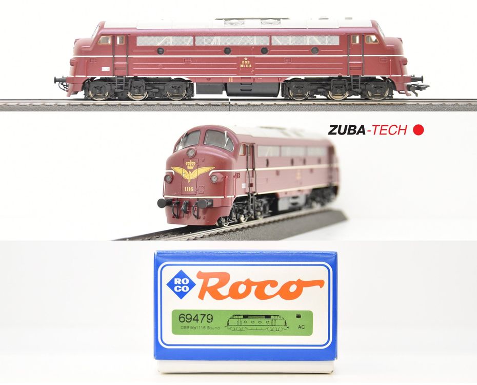 Roco Diesellok Serie 1116 DSB H0 WS Analog ohne OVP (Gebraucht) in St ...