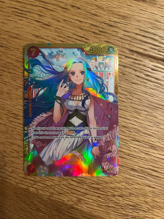 One Piece OP04 Nefeltari Vivi secret rare (Neu (gemäss Beschreibung ...