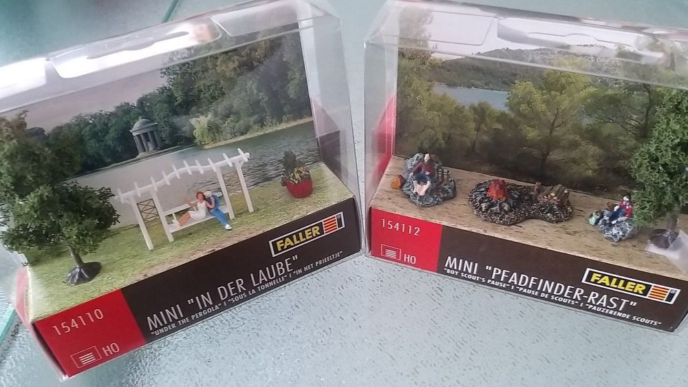 4 FALLER MINI - Dioramas 1:87 / H0 - RARITÄTEN! (Neu und ...