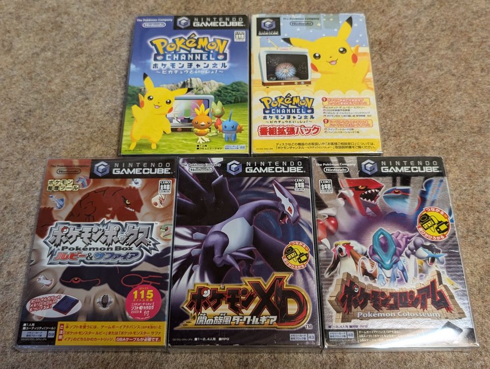 Pokémon ALLE Gamecube Spiele mit OVP | Japanische Versionen (Gebraucht ...