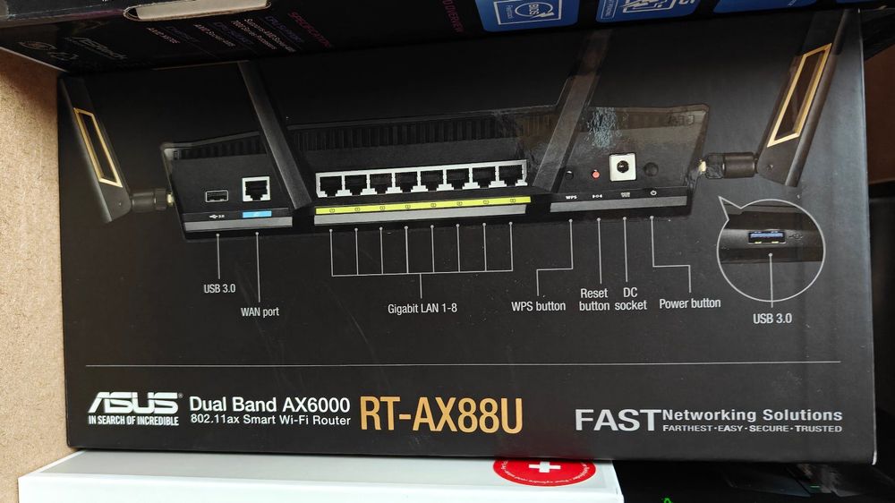 Routeur Gaming ASUS RT-AX88U | Wi-Fi 6 AX6000 | 8 Ports (Neu (gemäss ...