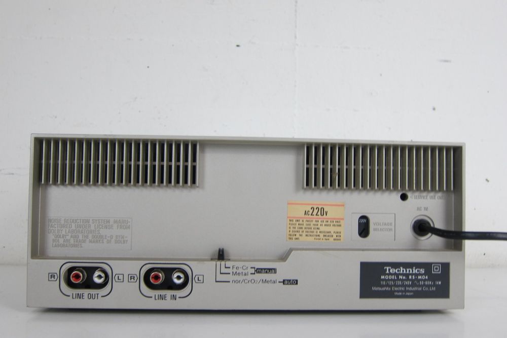 Technics Stereo Cassette Deck RS-M04 (Gebraucht) in Fahrweid für CHF 65 ...
