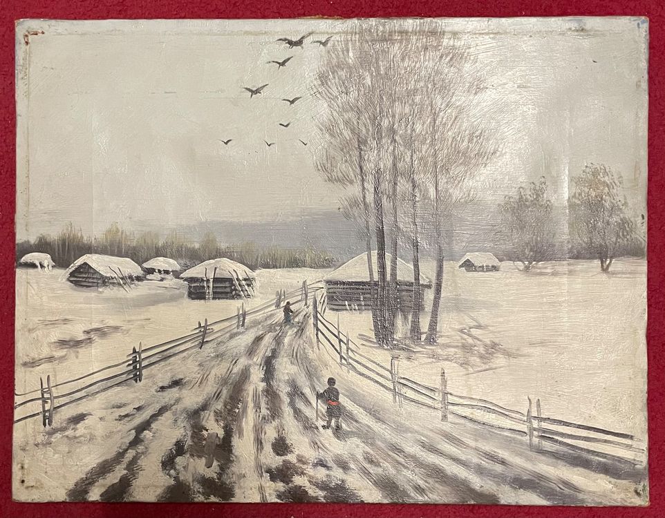 Antike Bild original gemalte Schnee (Gebraucht) in Schlieren für CHF 26 ...