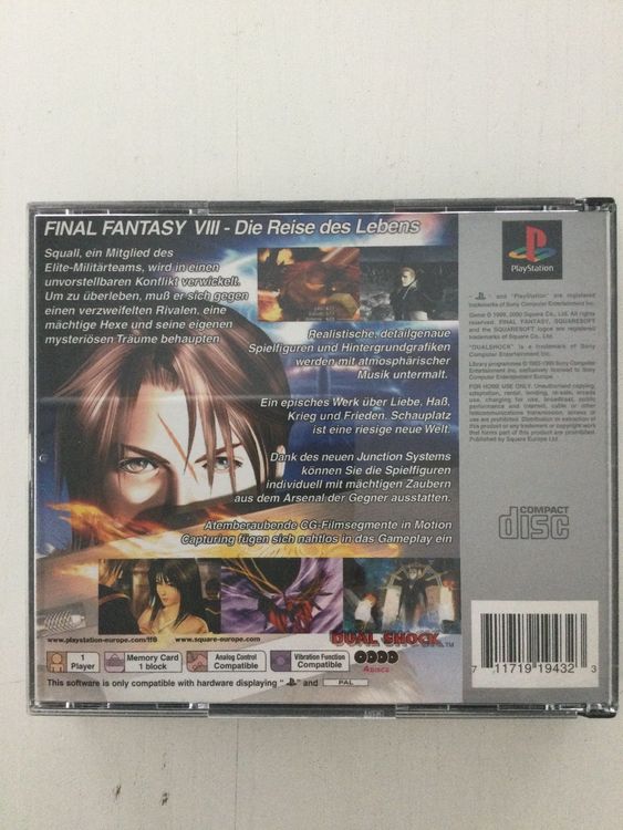 Final Fantasy 7 Playstation 1 (Gebraucht) in Widnau für CHF 19 – mit ...