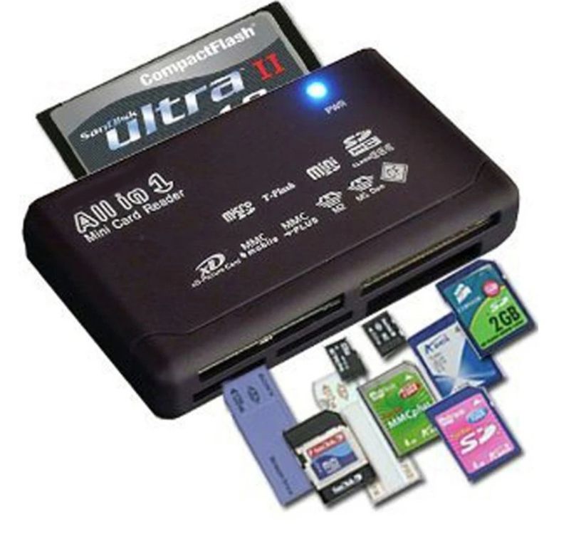 Kartenleser usb externer TF SDHC Mini Micro SD M2 MMC XD CF (Neu und ...