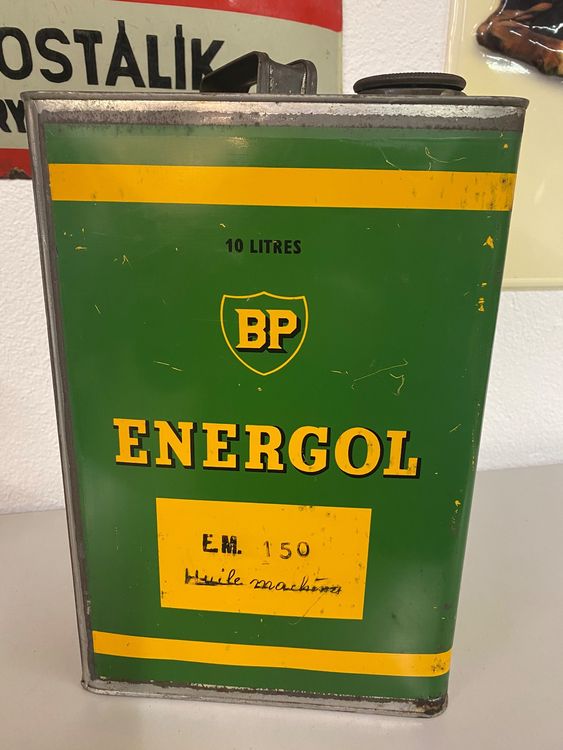 Beau bidon ancien BP ENERGOL 10l 1942 pour collectionneur. | Kaufen auf Ricardo
