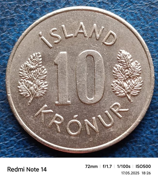 ISLAND - 10 KRONUR 1974 - MUENZE IM KARTON (Gebraucht) in Tobel für CHF ...