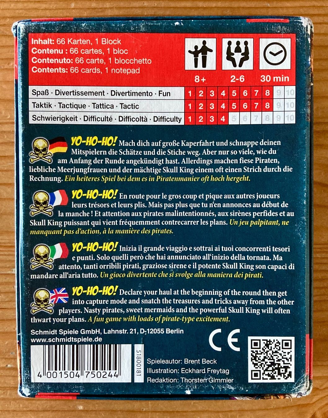 Skull King (Schmidt-Spiele) (Gebraucht) in Zürich für CHF 22.3 – mit ...