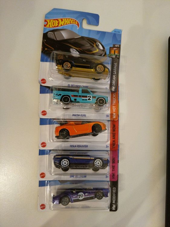 K5/L10 5x Hot Wheels kleine Karte (Gebraucht) in Menzingen für CHF 12 – mit Lieferung auf ...