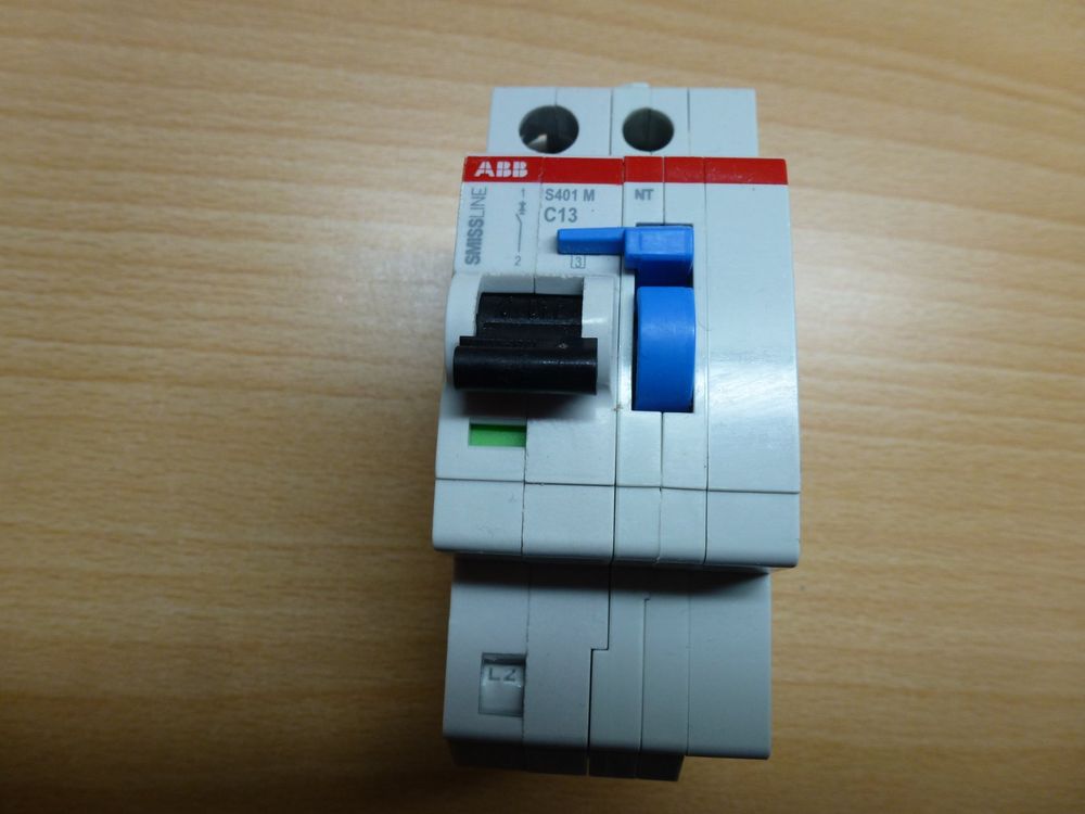 LS 1pol 13A mit N-Trenner ABB-smissline-S (Gebraucht) in Hombrechtikon für CHF 3.45 – mit ...