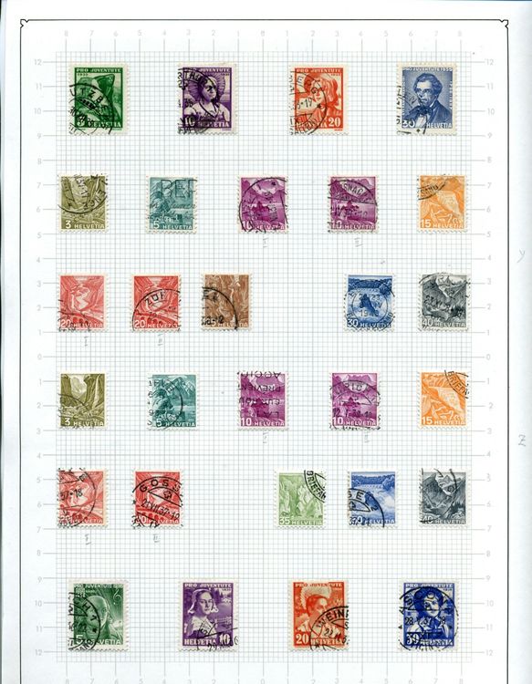 LANDSCHAFTEN 1936 Y + Z PJ 1935 -36 - FR.128.00 (Gebraucht) in Sarmenstorf für CHF 2 – mit ...