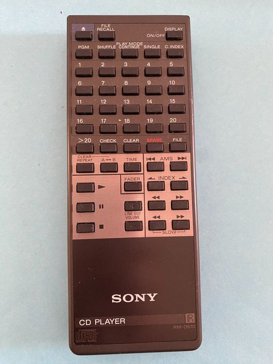 Sony CD remote control RM-D760 | Kaufen auf Ricardo