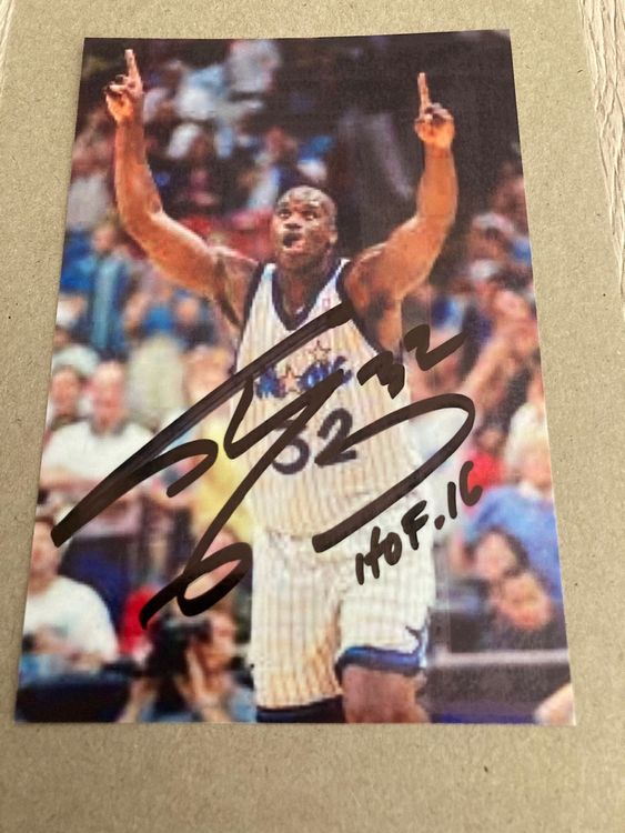 Shaquille O’Neal Original Autogramm auf Foto Basketball (Gebraucht) in Naters für CHF 62 – mit ...