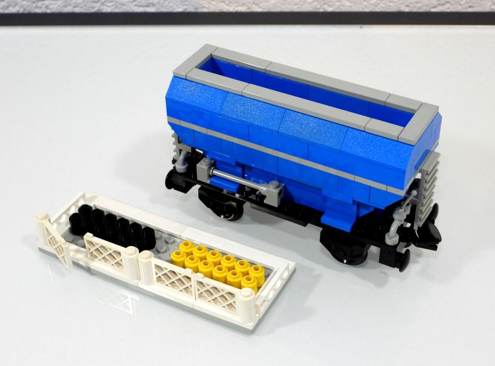 LEGO 9 VOLT EISENBAHN 4536 BLAUER SCHÜTTGUTWAGON (Gebraucht) in ...