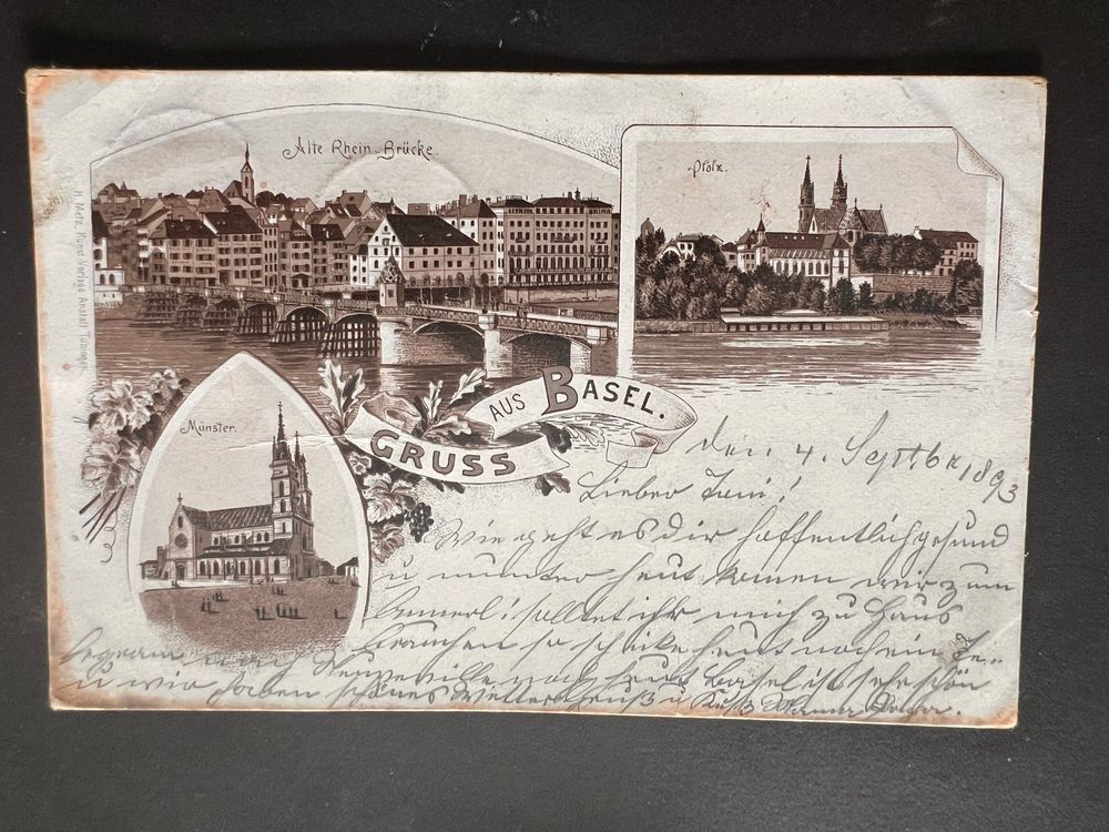 Postkarte Basel Münster 1893 (P149) | Kaufen auf Ricardo