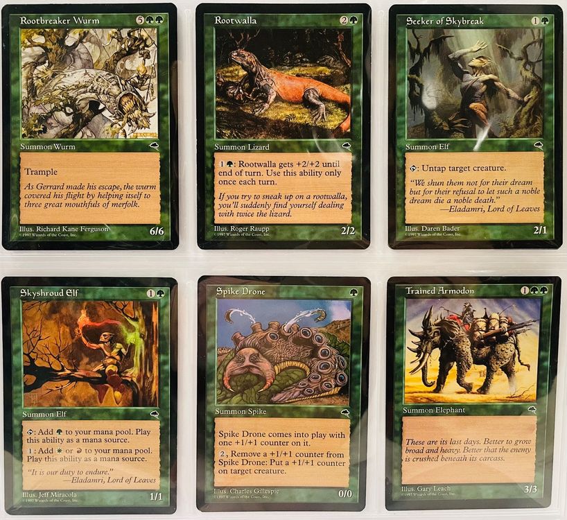 MTG - Tempest 1997 - Commons Green - 19 Karten | Kaufen auf Ricardo