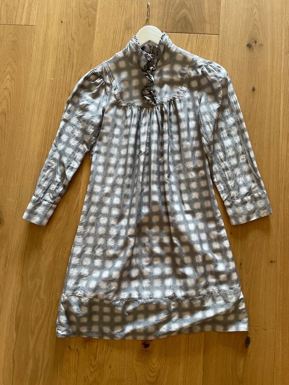 Orig. Damen Karl Lagerfeld Kleid grau weiß 4/ S Seide | Kaufen auf Ricardo
