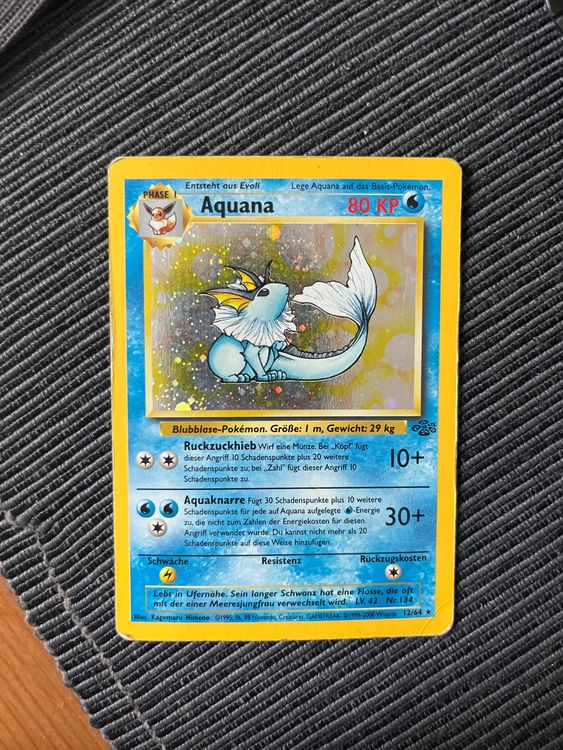 Pokemon Aquana holo Swirl Dschungel Jungle | Kaufen auf Ricardo