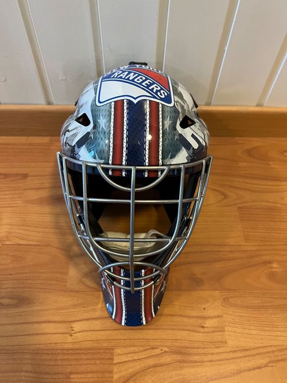 New York Rangers Franklin GFM 1500 Junior Goalie Helm (Gebraucht) in ...