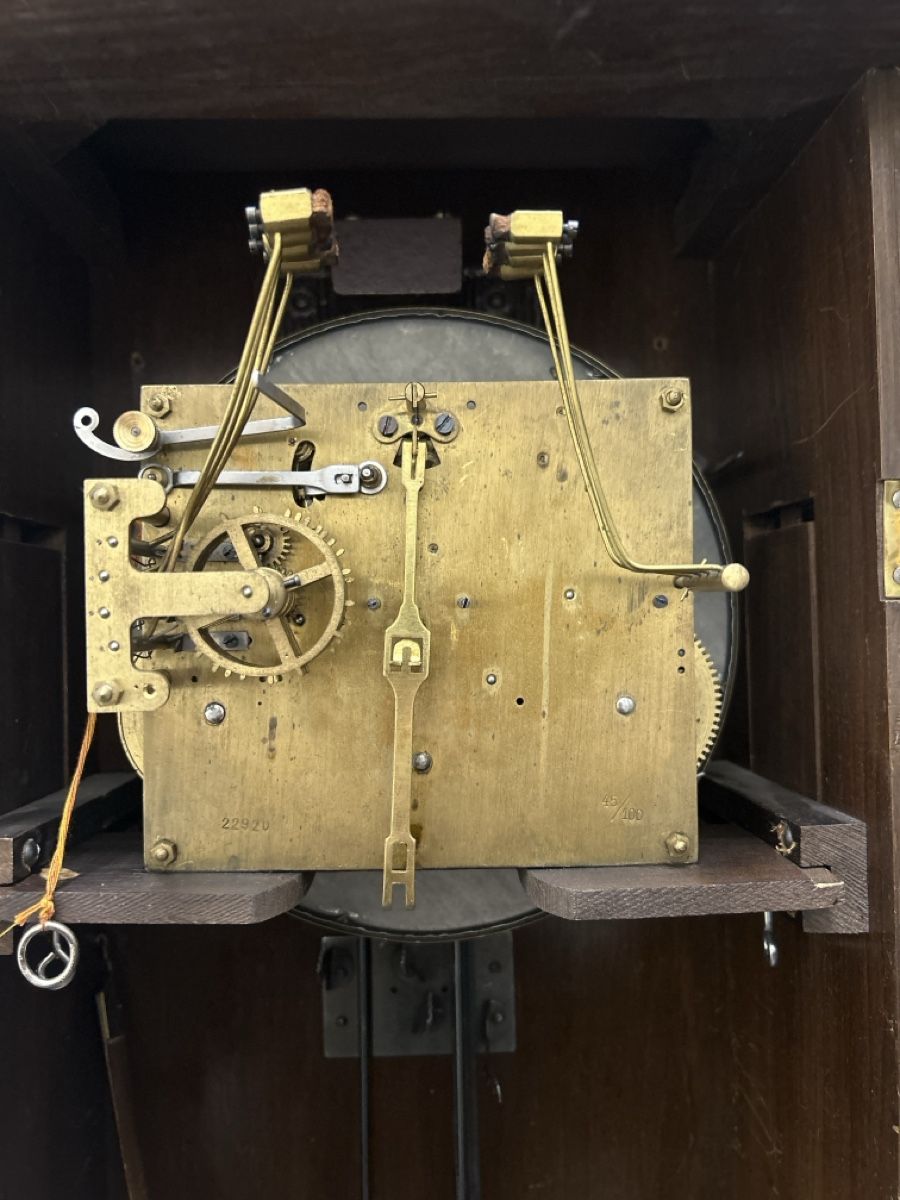 Antike Wanduhr, ca. 1920, Nussbaumholz, voll funktionstüchti (Gebraucht ...