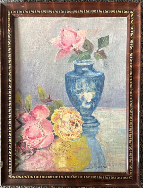 L. Schmid-Herault : Stilleben Gemälde mit Rosen (Gebraucht) in Root für CHF 19 – mit Lieferung ...
